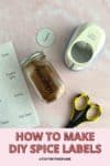 DIY Magnetic Spice Labels Tidy with SPARK